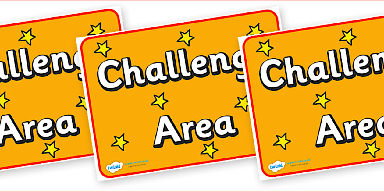 👉 Challenge Area Display Poster (teacher made) - Twinkl