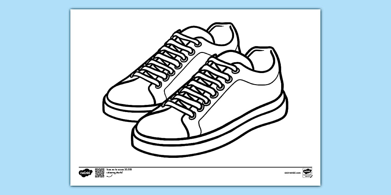 Shoes Colouring Sheet | Colouring Sheets