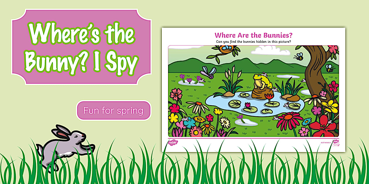 * NEW * Where's the Bunny? I Spy Activity