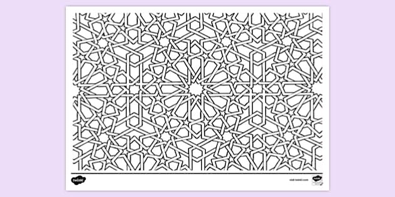 Free Pattern Colouring Page | Colouring Sheets - Twinkl