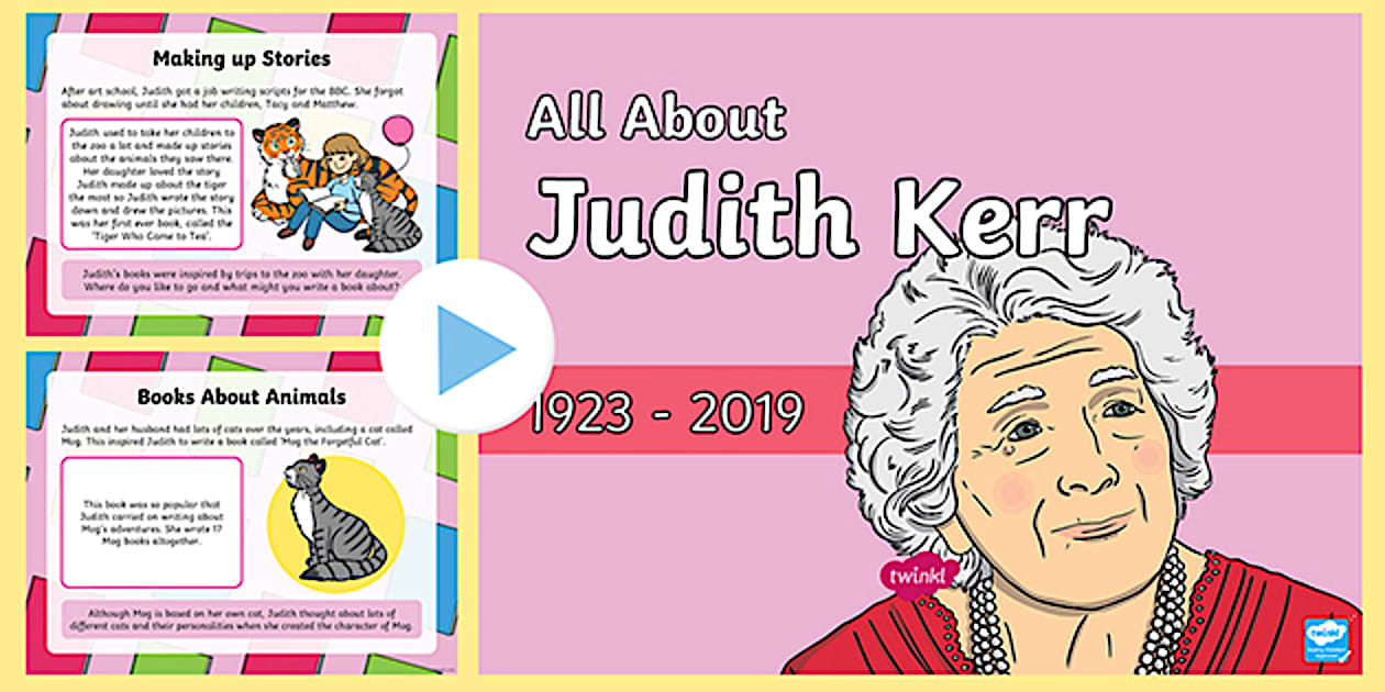 KS1 All About Judith Kerr PowerPoint - Twinkl