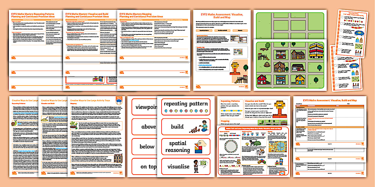 EYFS Maths Planning & Assessment Visualise, Build and Map