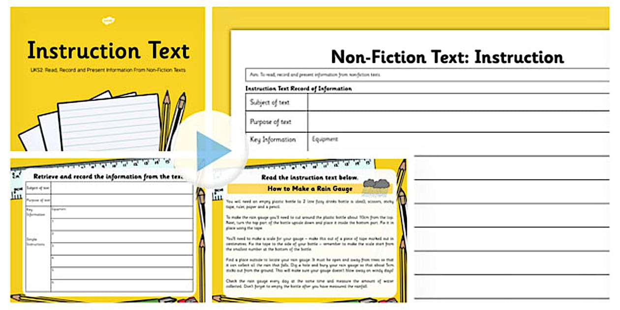 Instructions Comprehension KS2 Lesson Pack (teacher made)