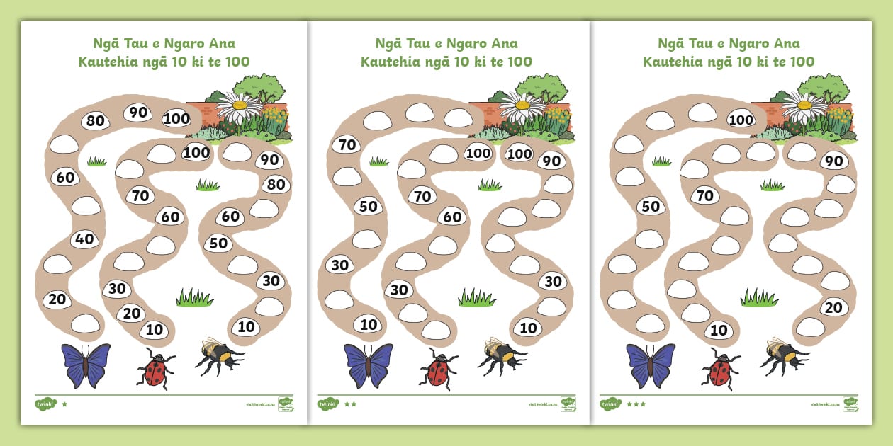 Ngā Tau e Ngaro Ana - Kautehia i ngā 10 ki te 100.