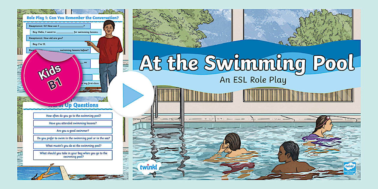 ESL Swimming Pool Role Play (teacher made) - Twinkl