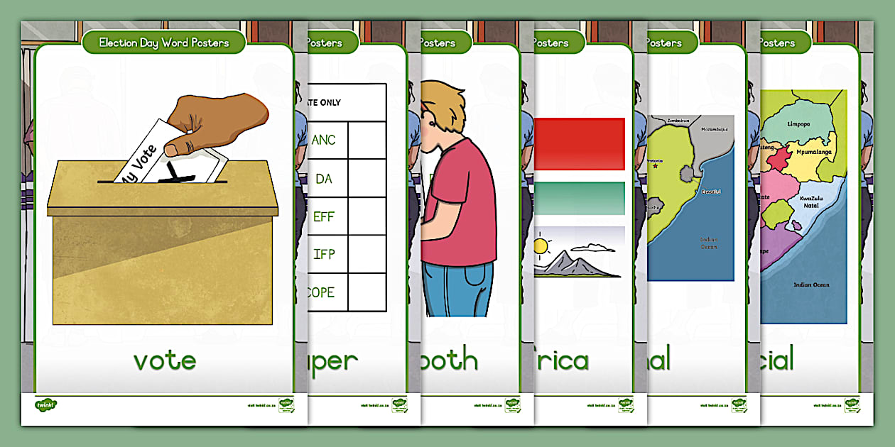 General Election Day Word Posters (teacher made) - Twinkl