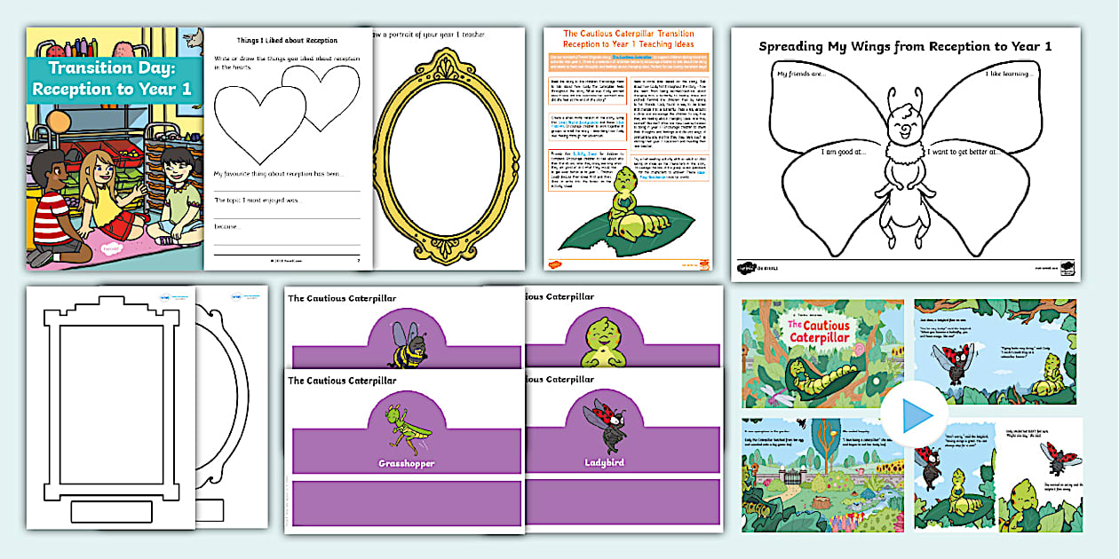 KS1 Transition Pack from reception (EYFS) to year 1.