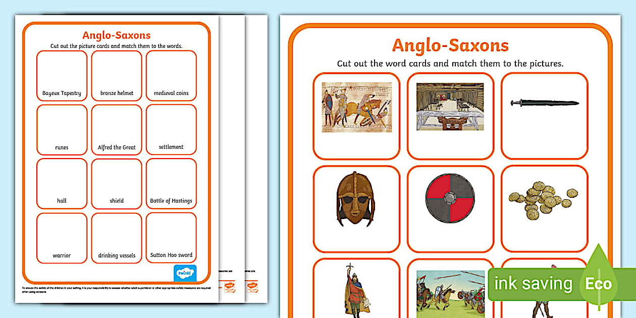 Anglo-Saxon Vocabulary Matching Activity - KS2 - History