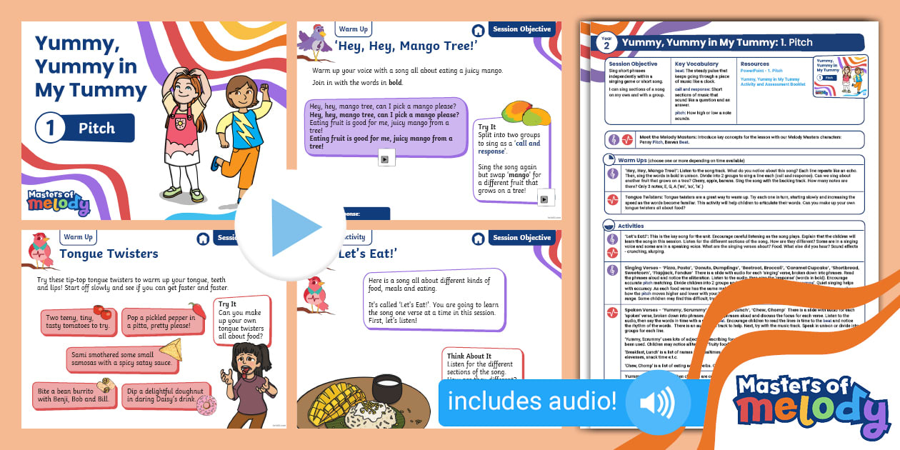 👉 Year 2 Yummy, Yummy in My Tummy - Session 1 - Twinkl