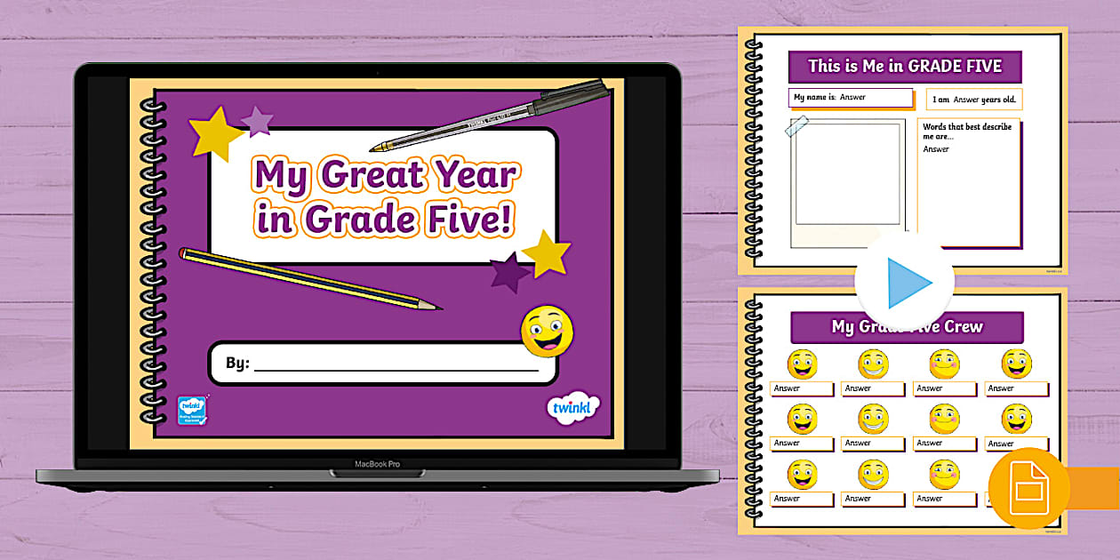 My Great Year in Grade Five! - End of the Year Powerpoint