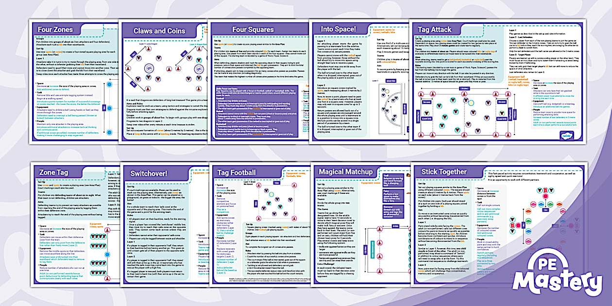 PE Mastery: LKS2 Attacking and Defending Games Pack - Twinkl