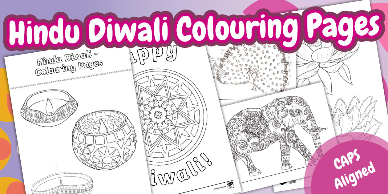 Foundation Phase Life Skills - Hindu Diwali - Colouring Pages (CAPS ...