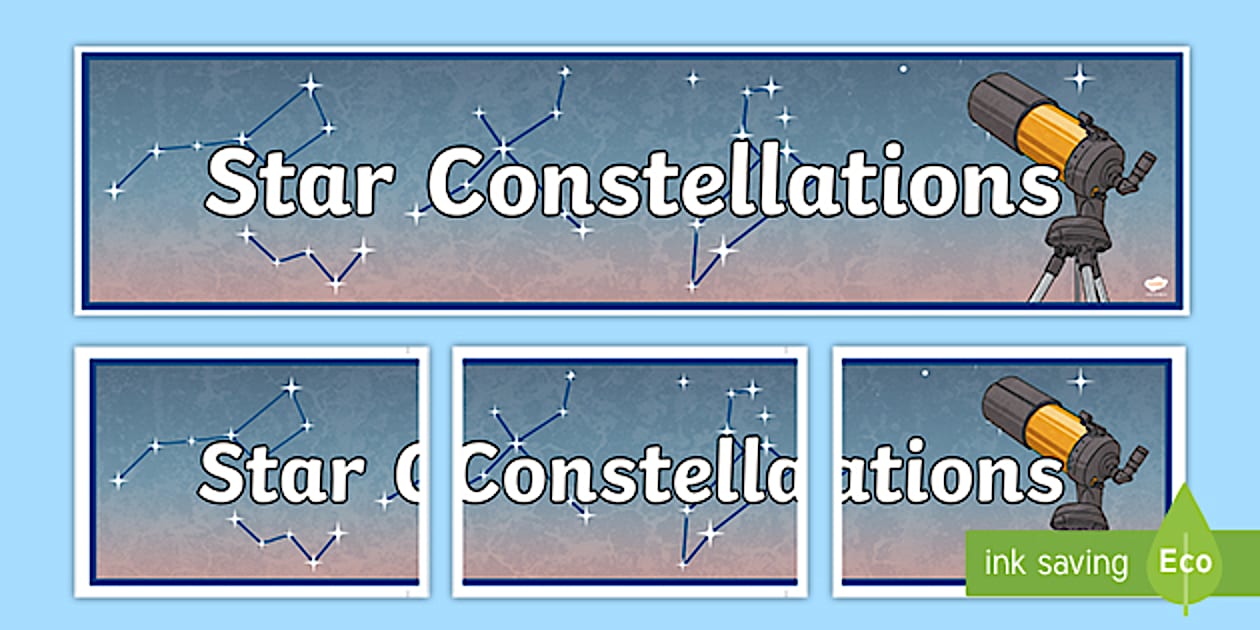Major Star Constellations Display Banner (teacher made)