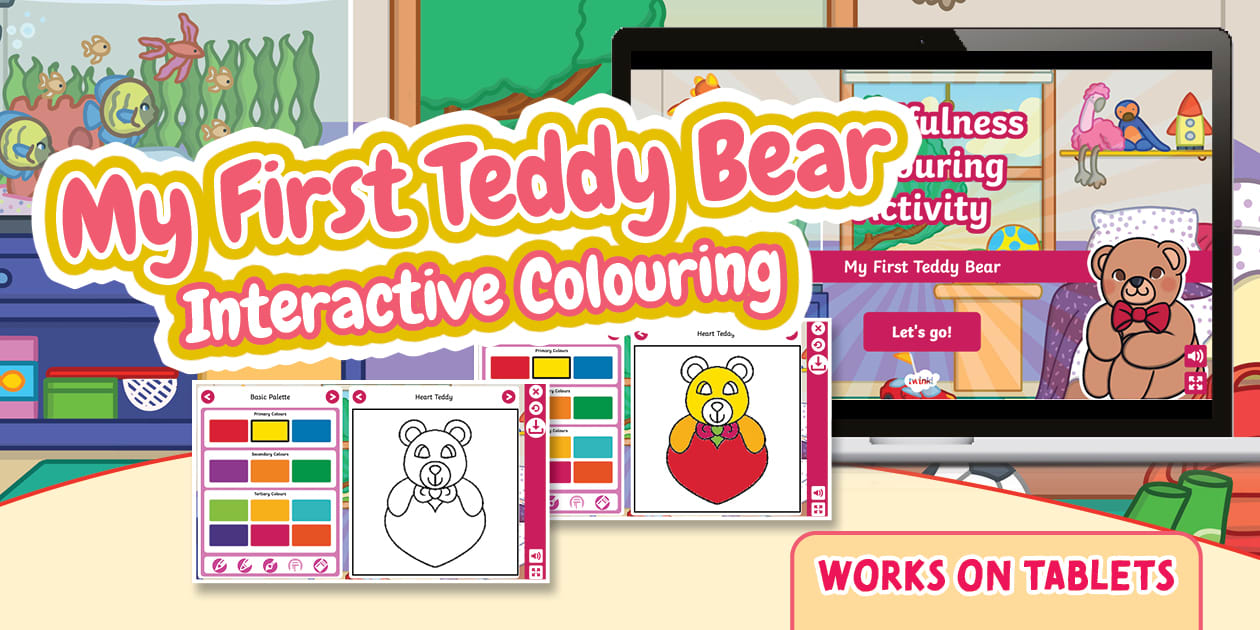 Foundation Phase Life Skills - My First Teddy Bear - Interactive Colouring