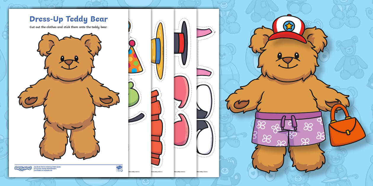 Dress-Up Teddy Bear Activity (teacher made) - Twinkl