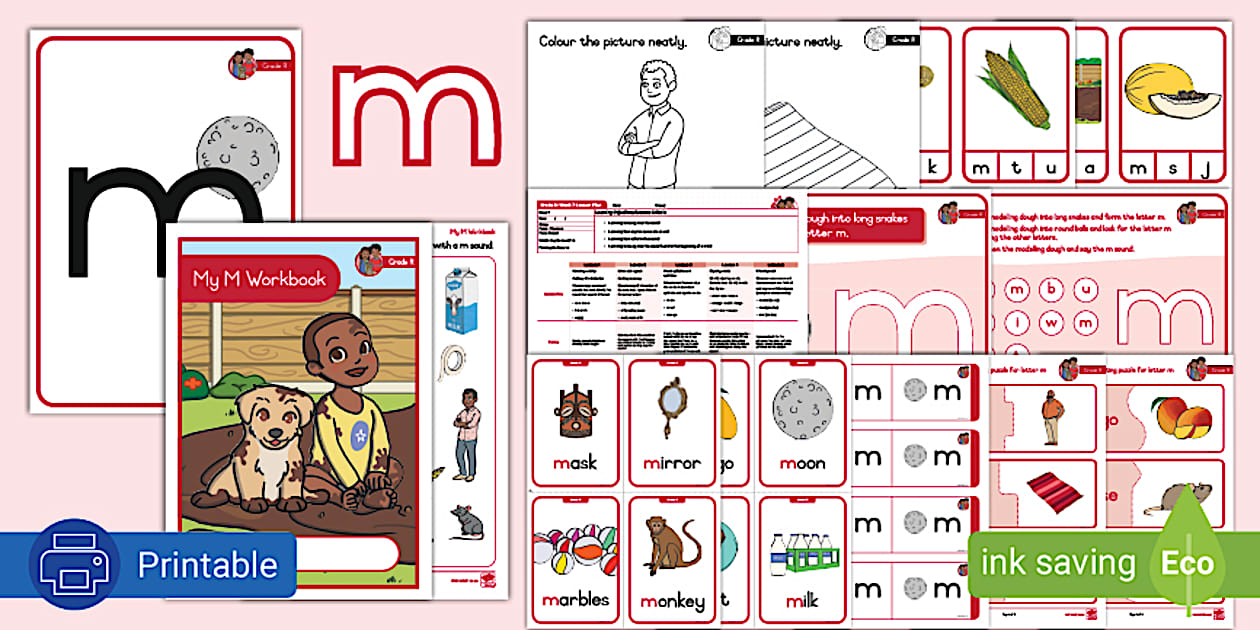 Grade R Phonics Pack M (Teacher-Made) - Twinkl