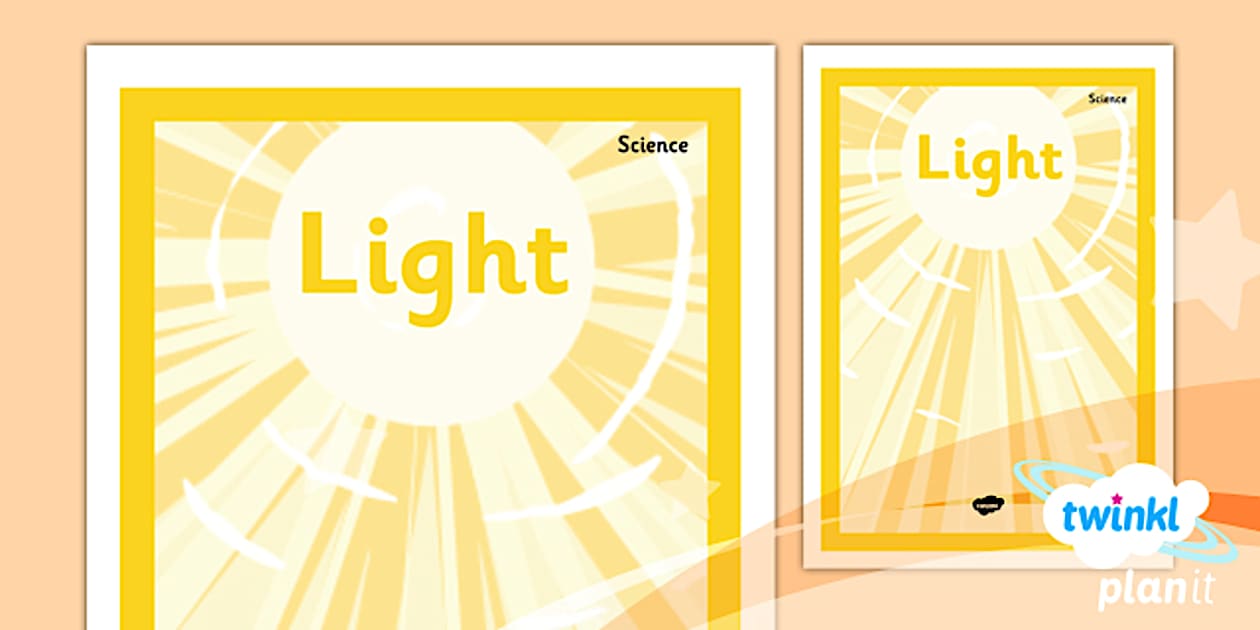 Editable Science: Light Year 3 Unit Book Cover - Twinkl