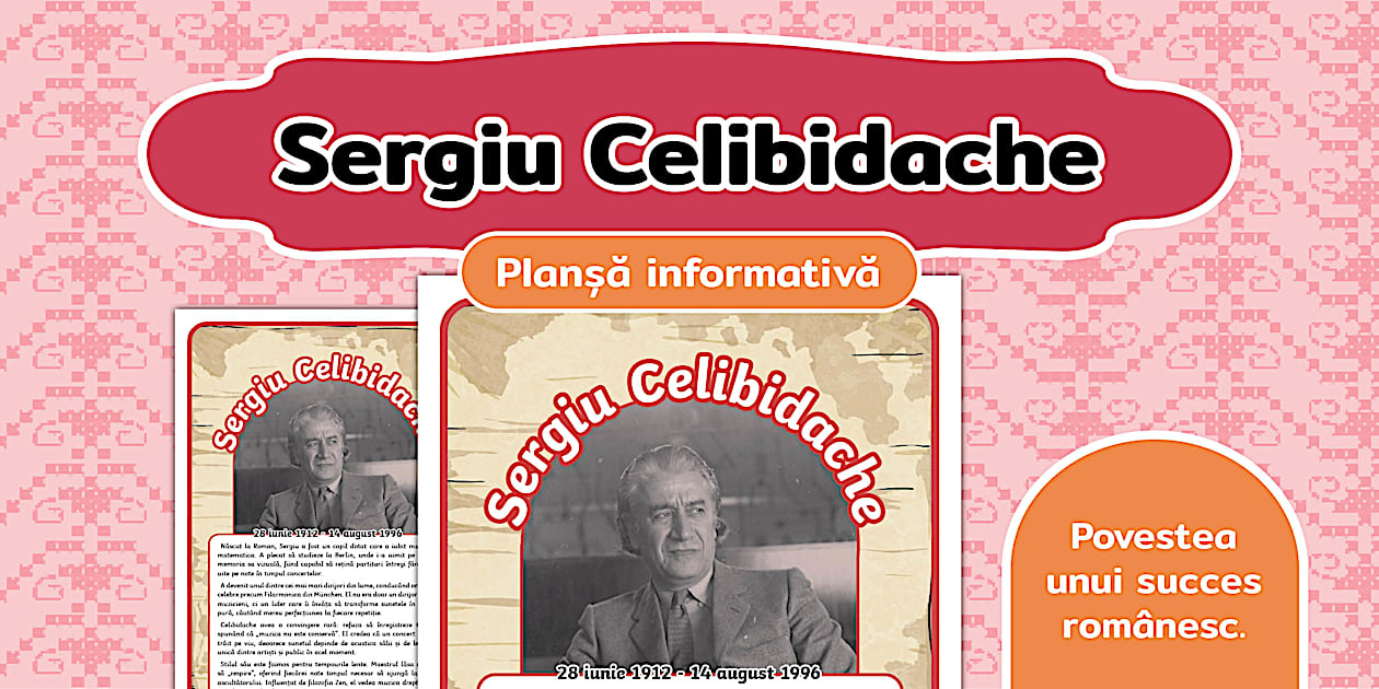 Sergiu Celibidache – Planșă informativă