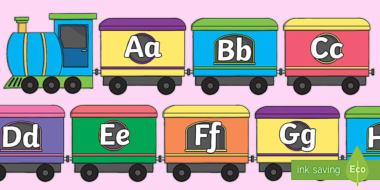A-Z Alphabet on Trains (teacher made) - Twinkl