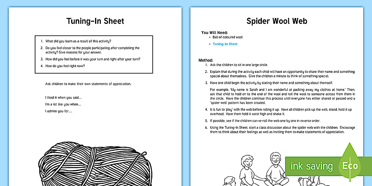 Spider Wool Web Activity (teacher made) - Twinkl