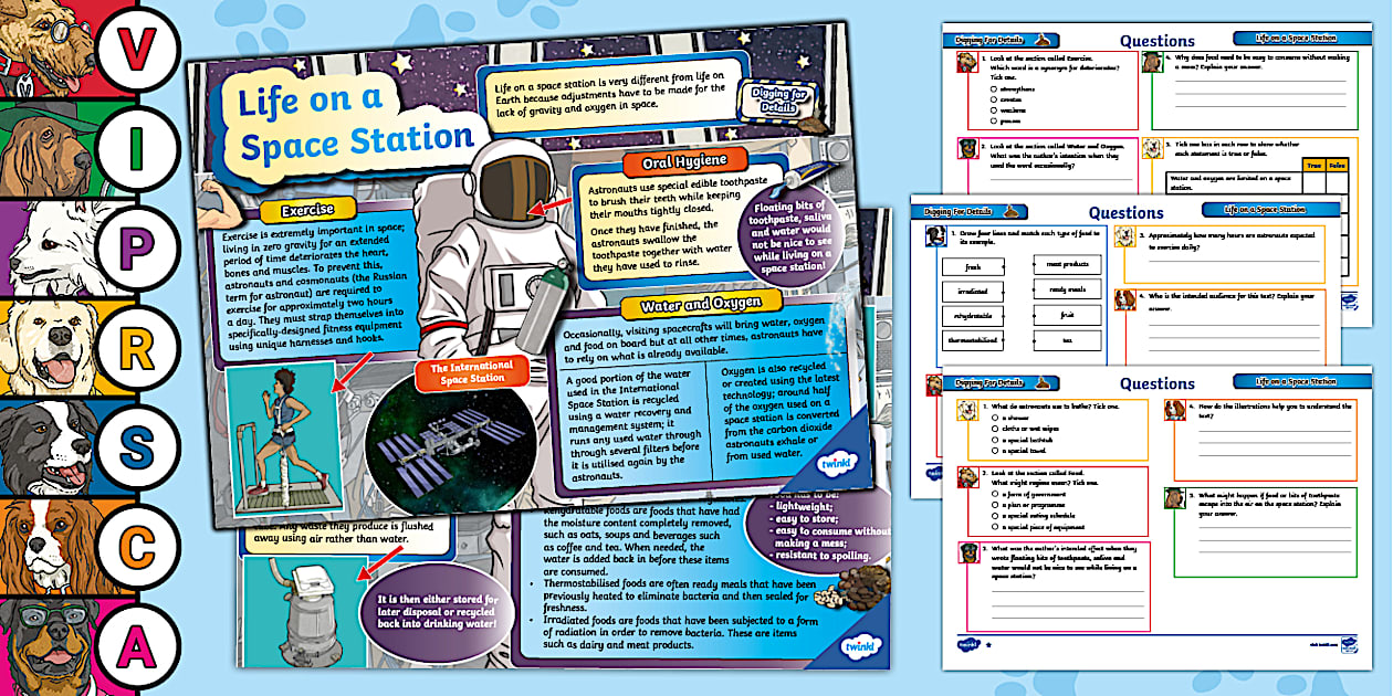 UKS2 Digging for Details: Space Station Life Infographic