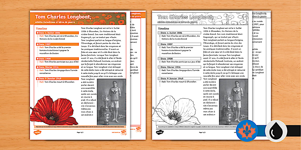 Tom Charles Longboat: Indigenous Athlete and War Vet French