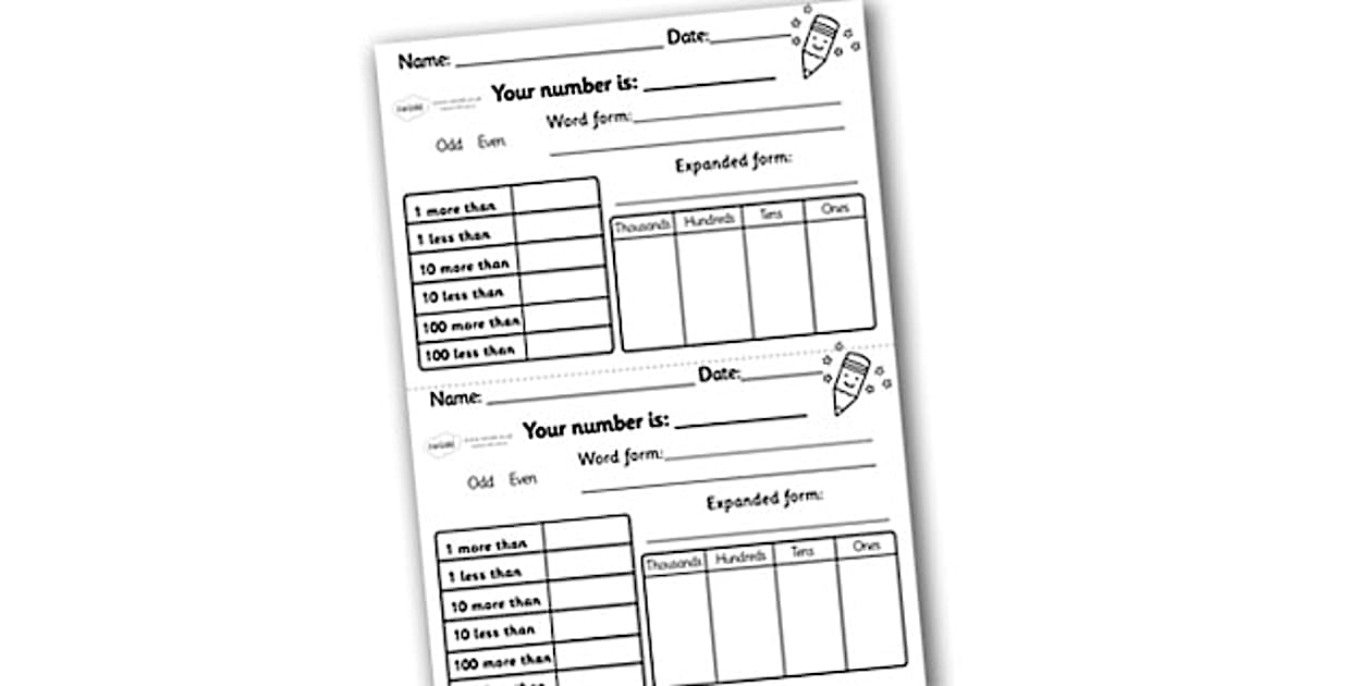 Number Worksheet / Worksheet Pack (teacher made) - Twinkl