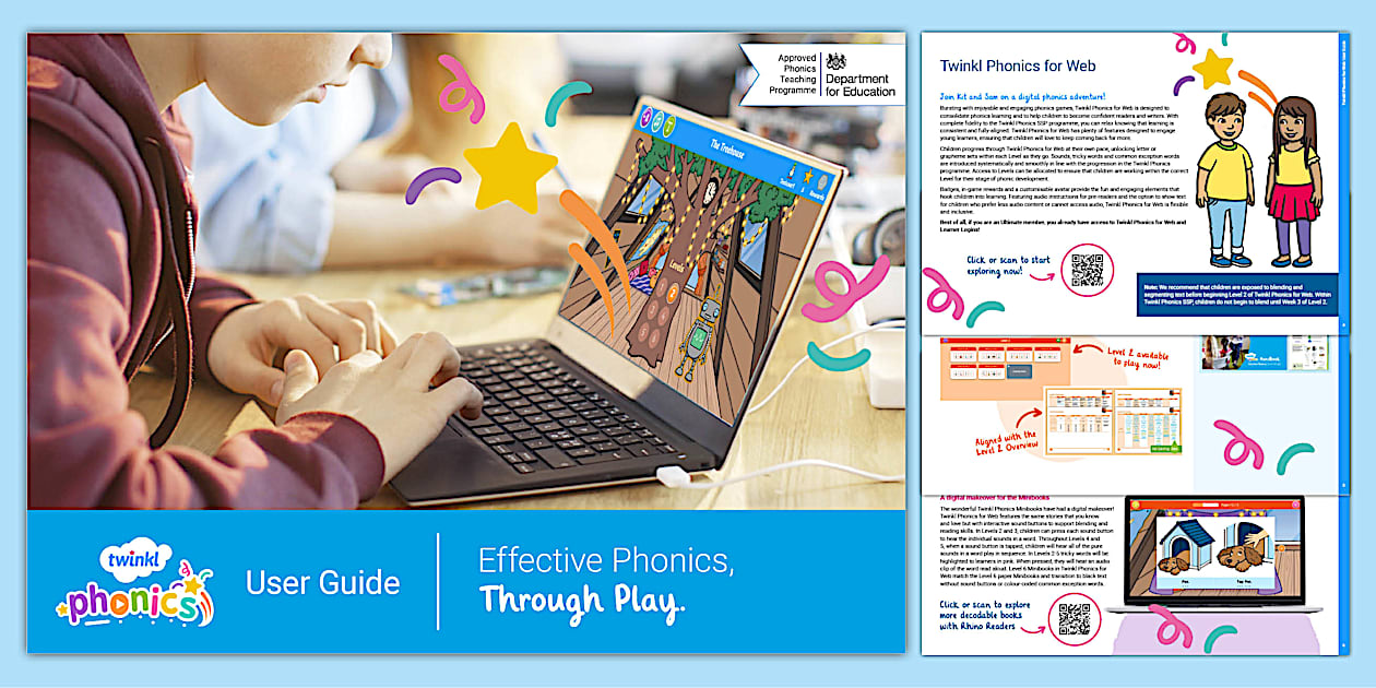 Twinkl Phonics for Web User Guide Online Phonics Activities