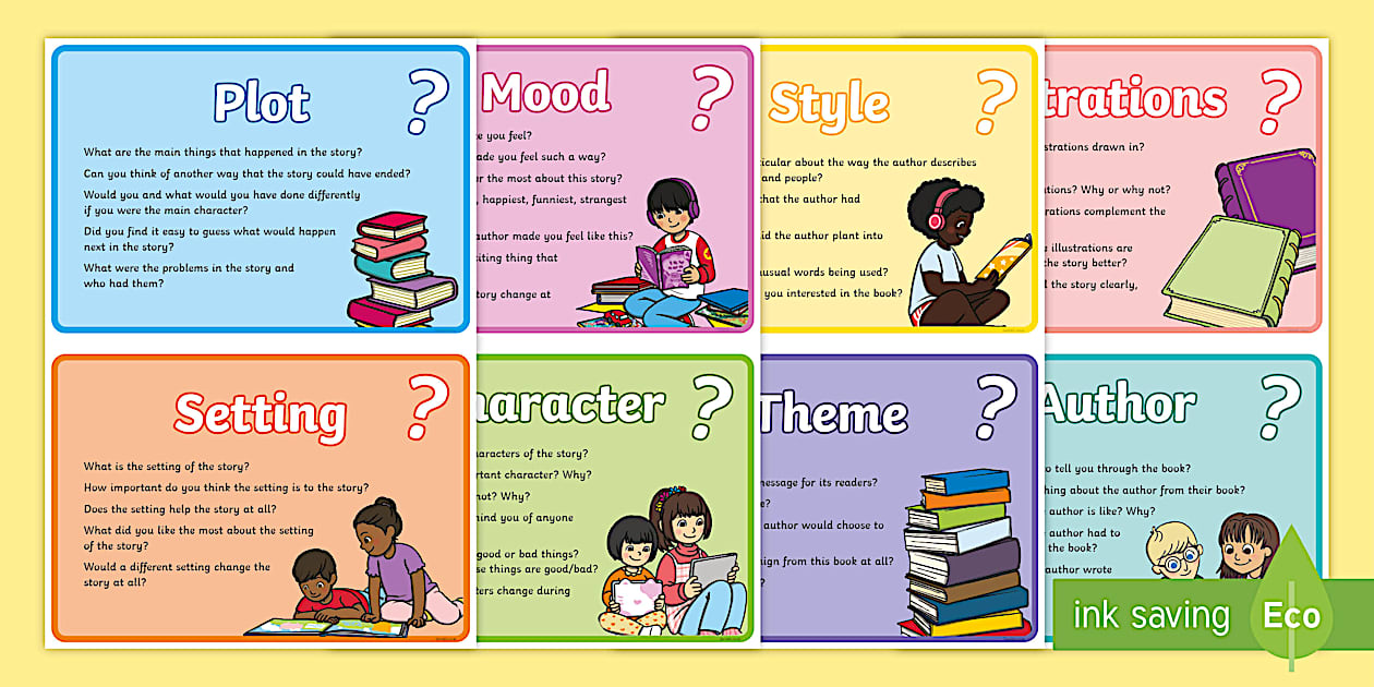 Reading Response Question Prompt Cards (teacher made)