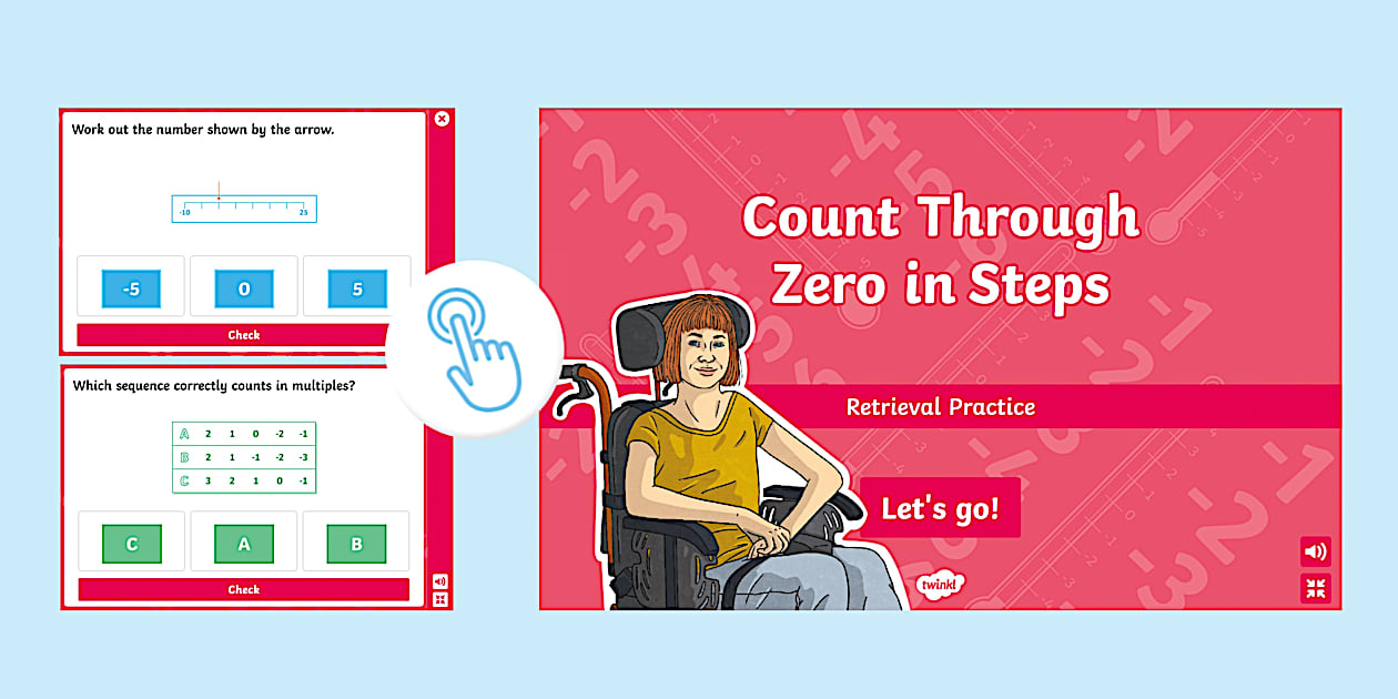 👉 Retrieval Practice Count Through Zero In Steps Interactive Quiz