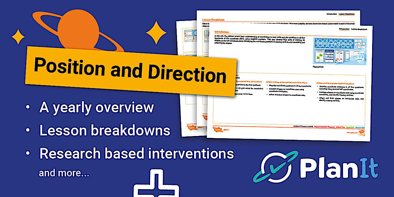 Y6 Position and Direction PlanIt Maths Steps to Progression