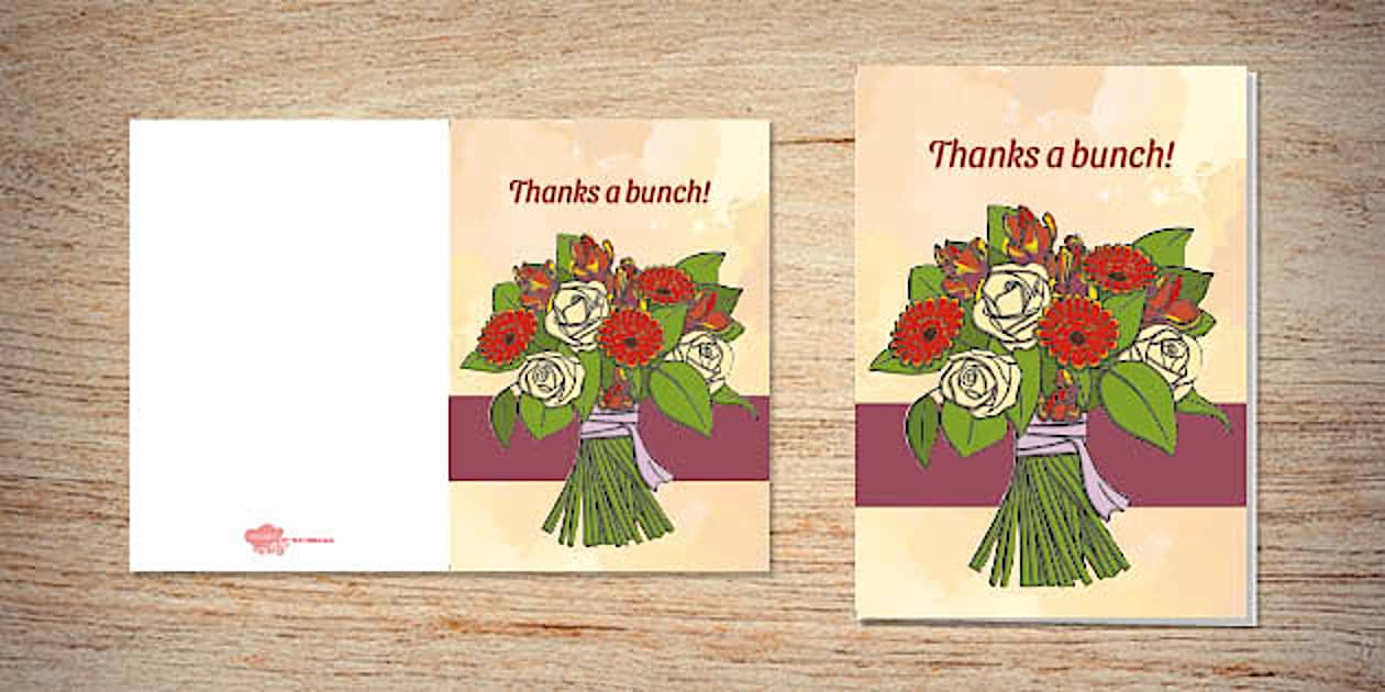 Thanks a Bunch (Flowers) | Twinkl Party (teacher made)