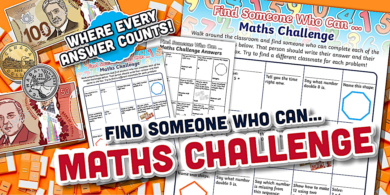 Find Someone Who Can… Maths Challenge