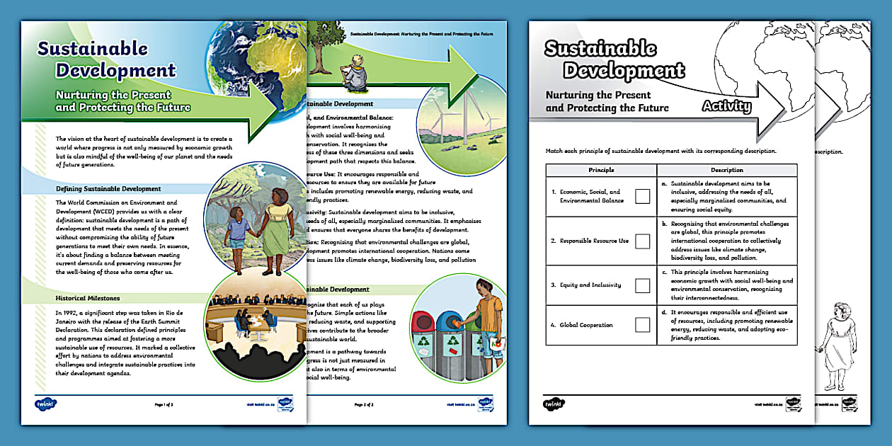 Sustainable Development Nurturing Present, Protecting Future