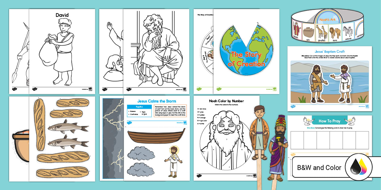 Sunday School Activity Pack for Preschoolers (teacher made)