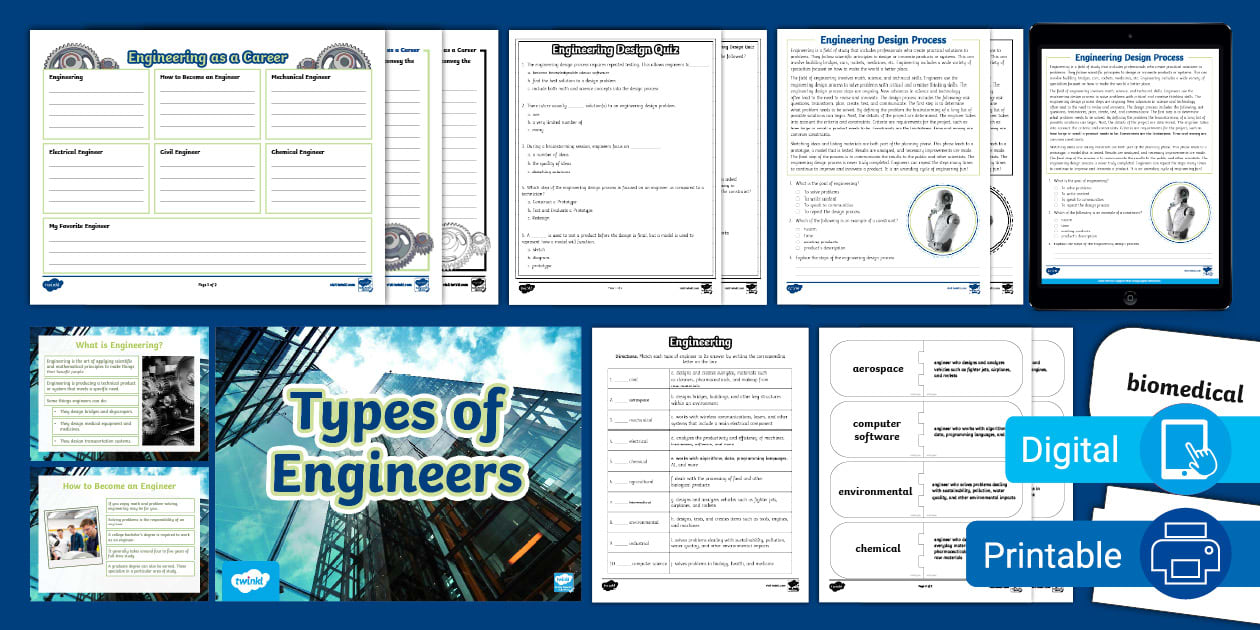 Sixth Grade Engineering Careers Lesson Pack - Twinkl