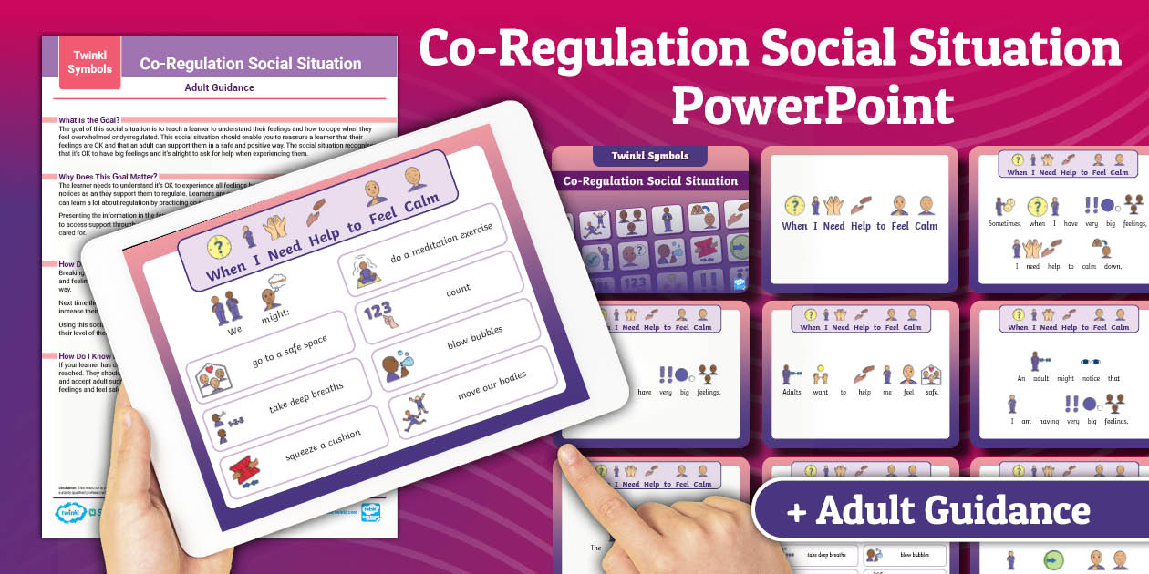 Twinkl Symbols: Co-Regulation Social Situation
