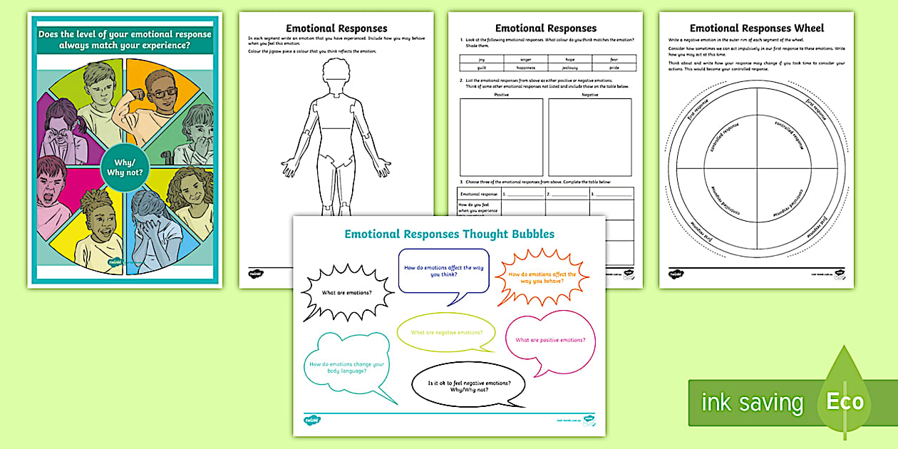 Emotional Responses Lesson Pack (teacher made) - Twinkl