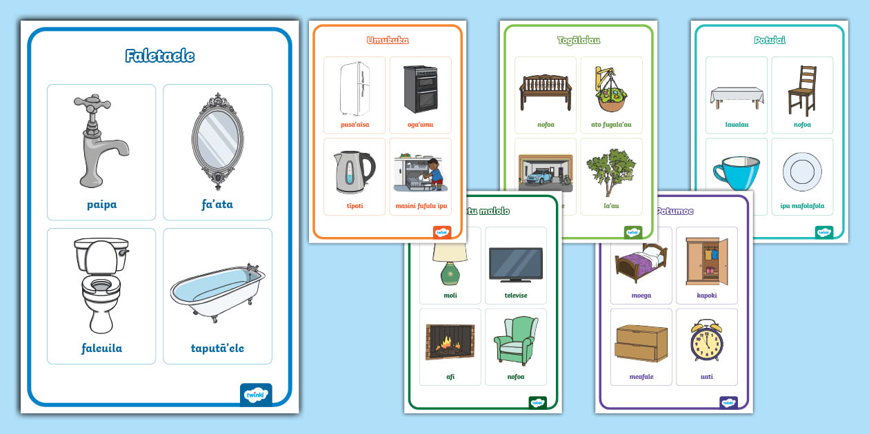 Gagana Samoa: Household Vocabulary (teacher made) - Twinkl