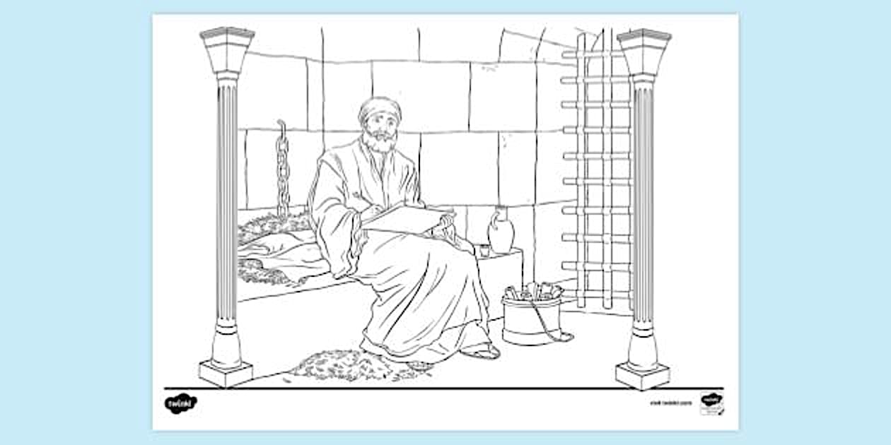 Paul from Bible Colouring | Colouring Sheets - Twinkl