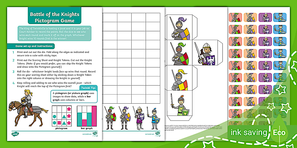 👉 Battle of the Knights Pictogram Game (teacher made)