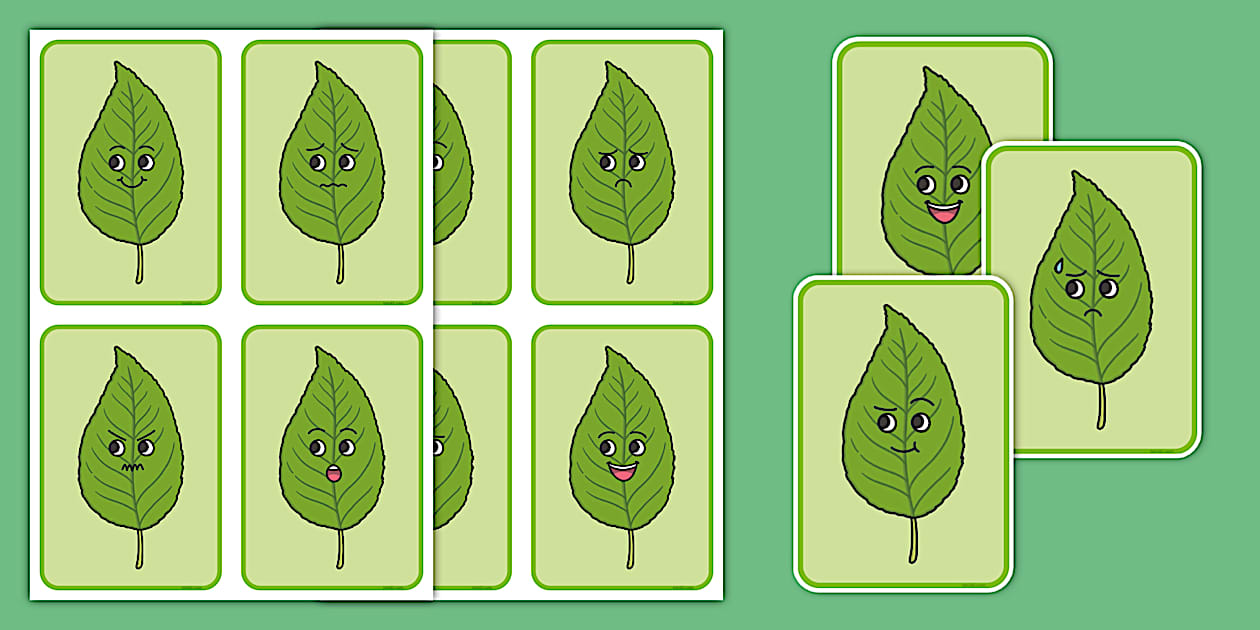 Leaf Emotion Cards | Twinkl (teacher made) - Twinkl