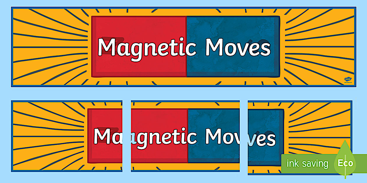 Magnetic Moves Physical Sciences Display Banner - Twinkl