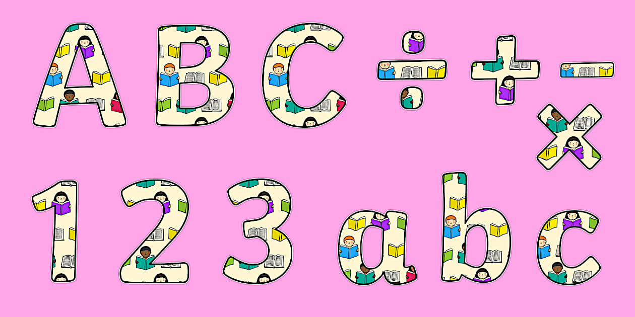 👉 Reading Area Themed A4 Display Lettering (teacher made)