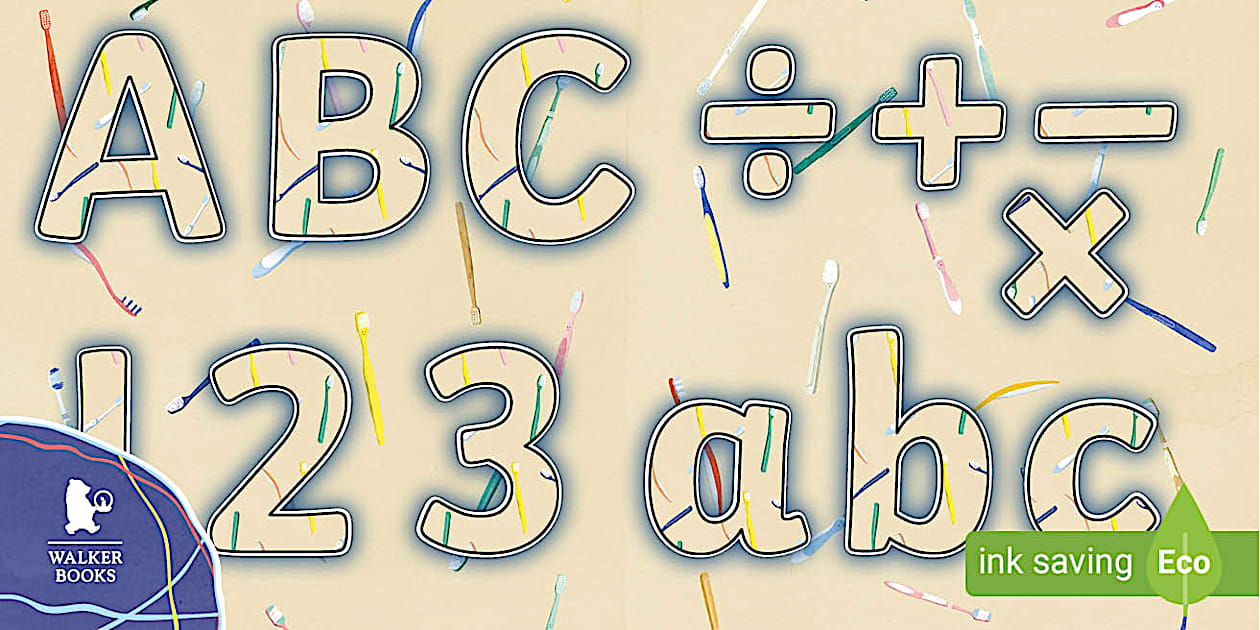 FREE! - The Tale of a Toothbrush Display Lettering - KS1/EYFS