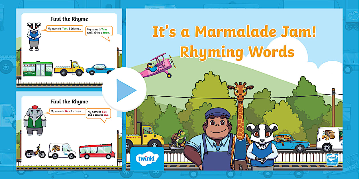 It's a Marmalade Jam! Rhyming Words PowerPoint | Twinkl