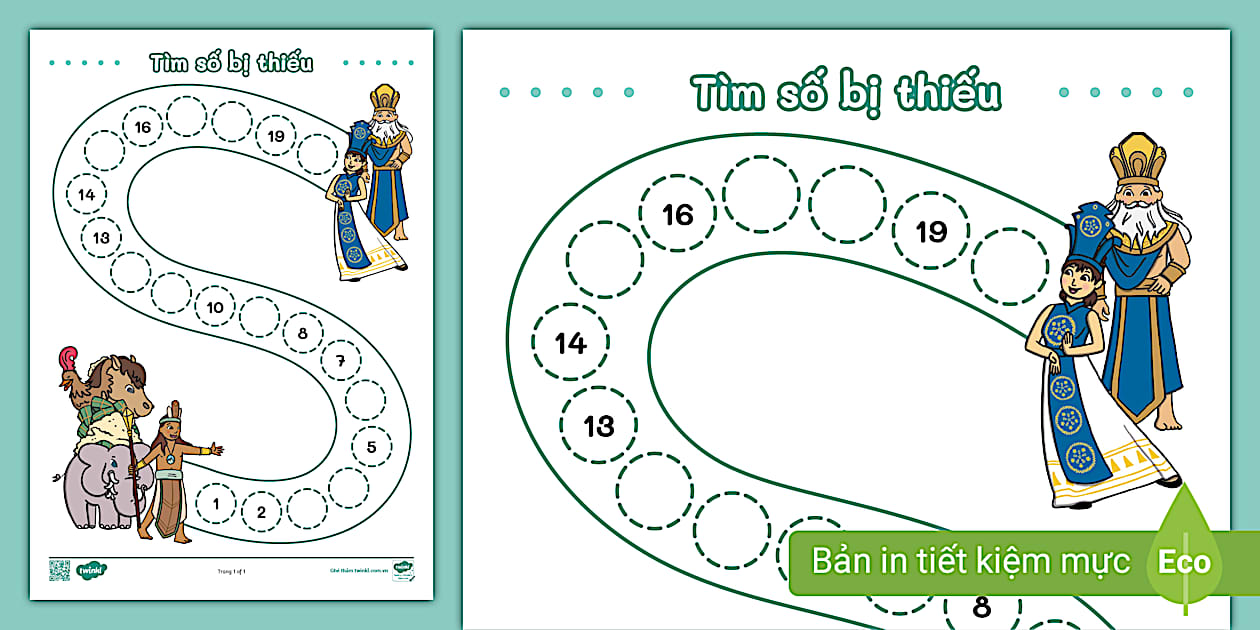 Tìm Số Còn Thiếu Truyện Sơn Tinh Thuỷ Tinh