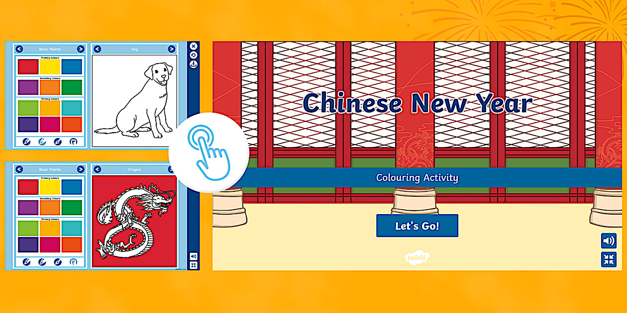 Interactive Chinese New Year Colouring Activity | Twinkl Go!