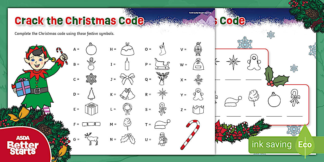 FREE! - ASDA Better Starts: Crack the Christmas Code [Ages 3-7]