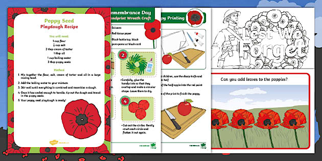 Remembrance Day Sensory Pack (teacher made) - Twinkl